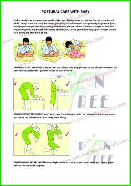 Postural Care With Baby - Pain Free Physiotherapy Clinic
